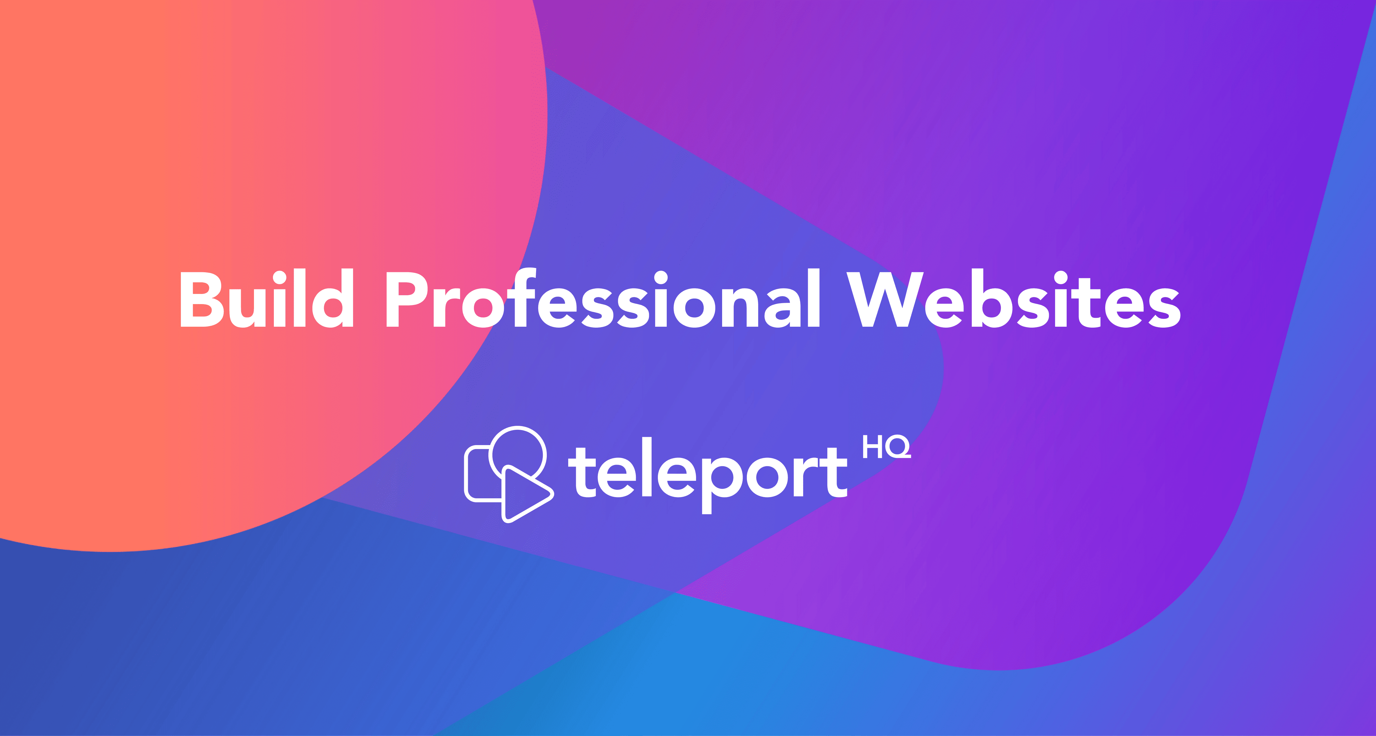 Professional website builder for developers | teleporthq.io