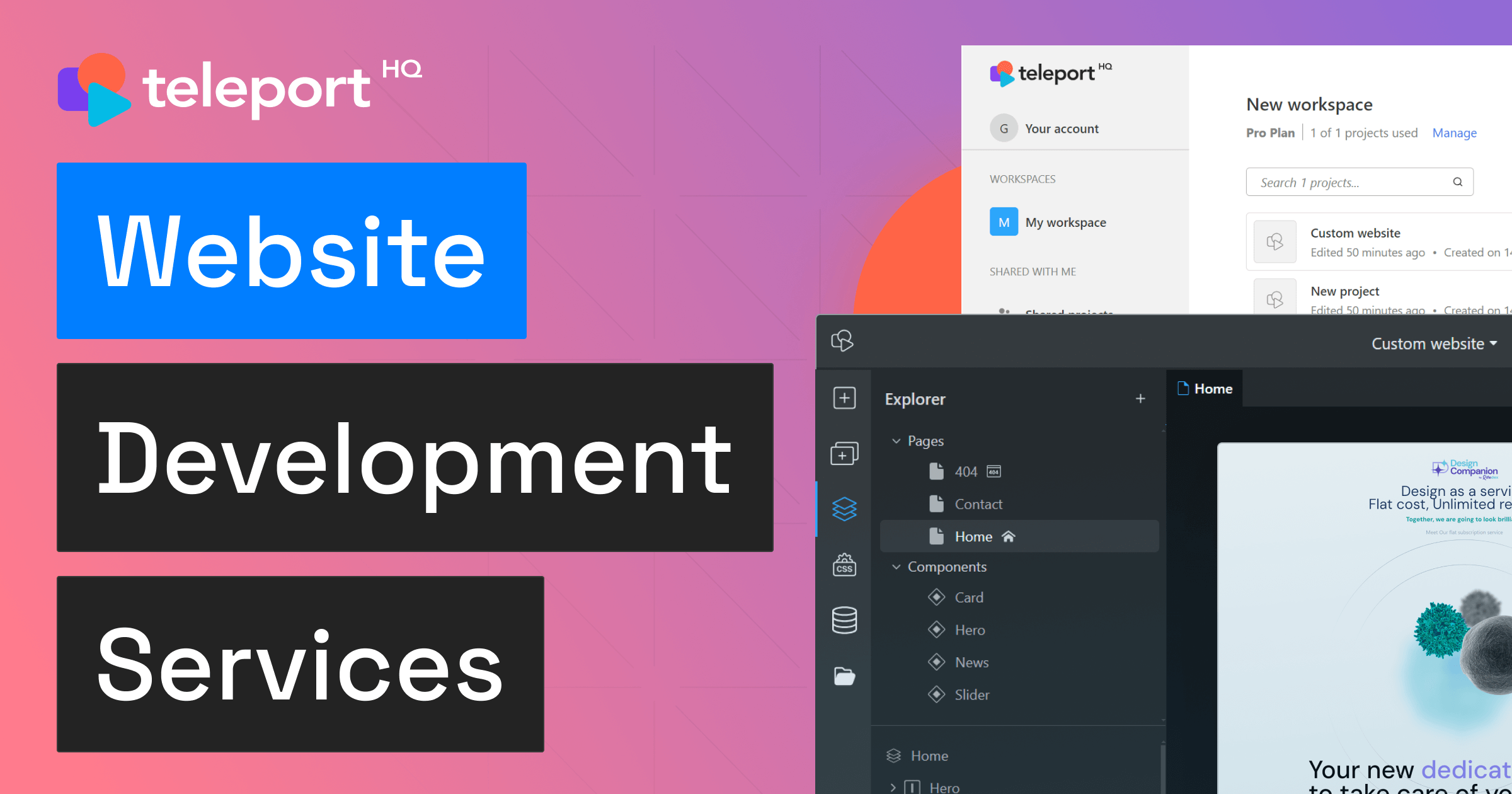Professional Website Development Service | TeleportHQ