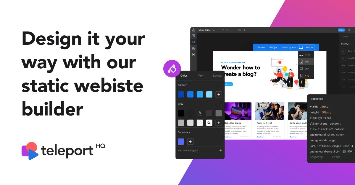 Static Website Builder for Fast Loading Websites