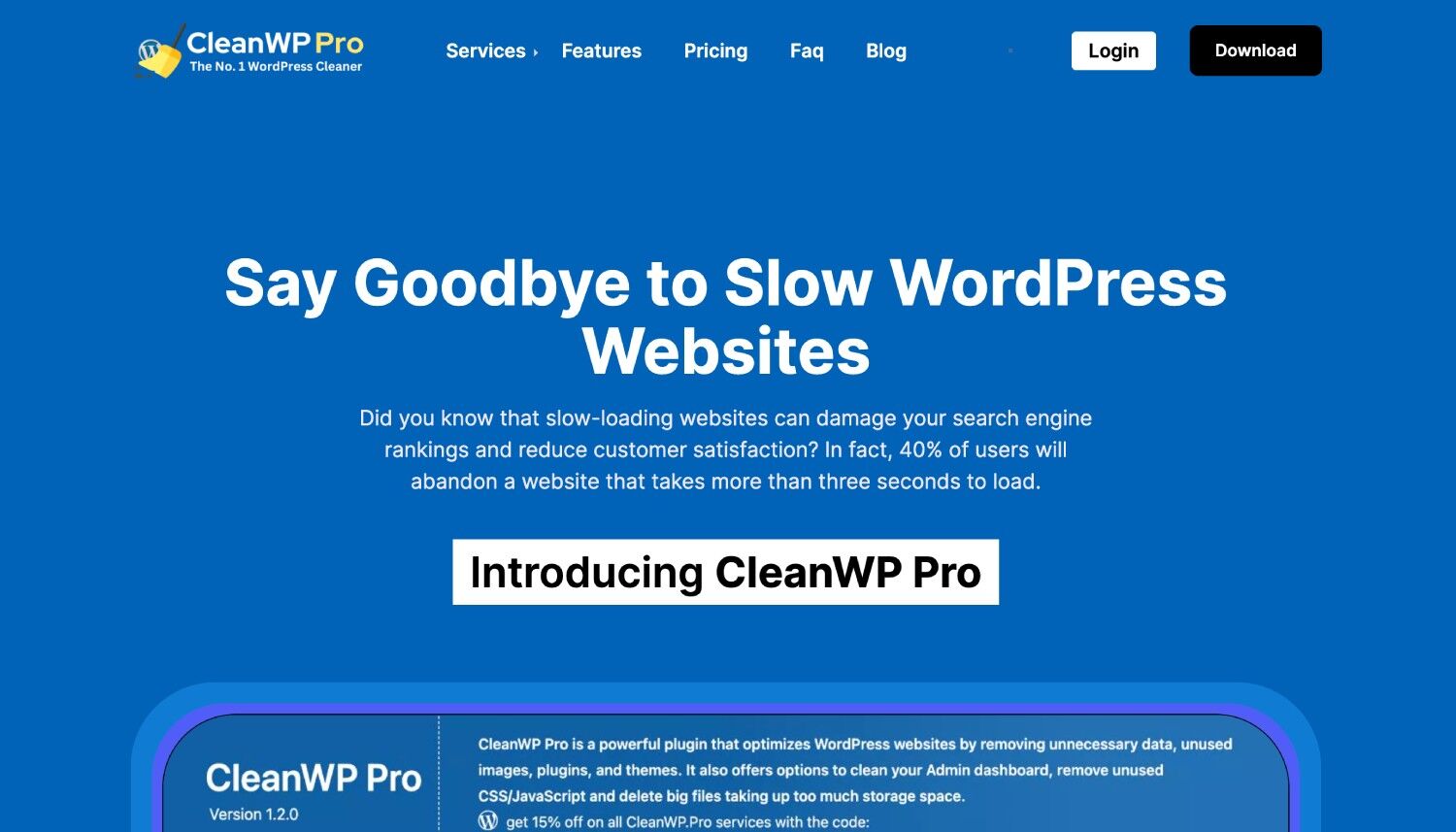 CleanWP Pro - The Ultimate WordPress Cleaning Plugin and Services